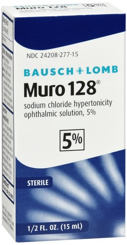 MURO-128 5% CORNEAL EDEMA DROP 15ML sodium chloride OPHTHALMIC DROPS X ...