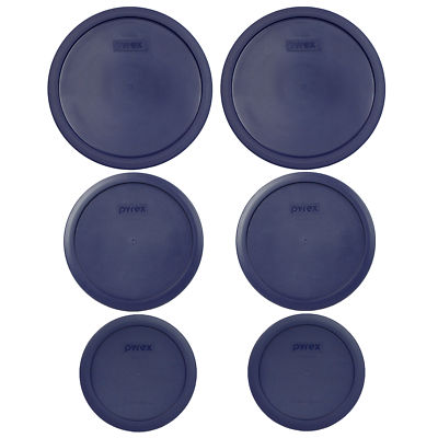 Pyrex (2) 7403-PC (2) 7402-PC and (2) 7201-PC Blue Plastic Replacement ...