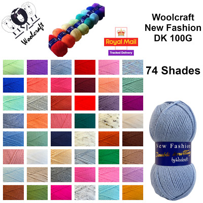 Woolcraft New Fashion DK Wool / Yarn 100g Double Knitting, Knitting ...