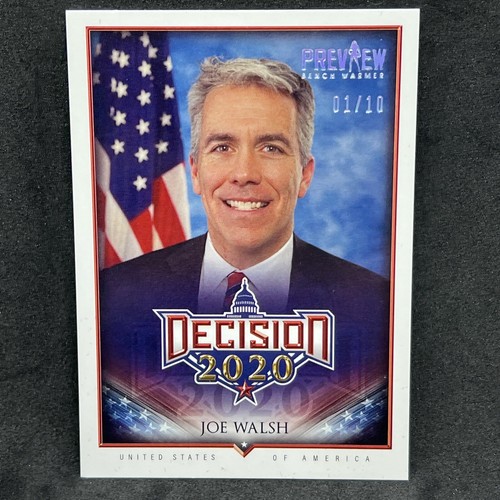 JOE WALSH Preview Benchwarmer Foil 01/10 2020 Decision Trading Cards ...