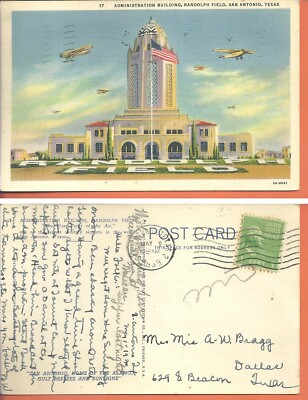 Administration Building, Randolph Field, San Antonio, Texas 1939 | eBay