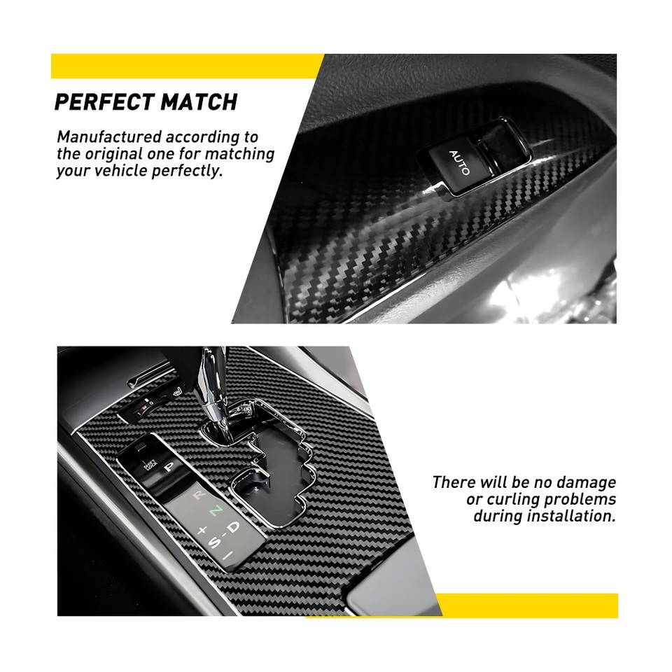 For LEXUS IS250 IS300 IS350 06-12 Carbon Fiber Gear Shift Box Overlay ...