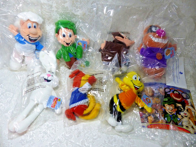 General Mills 1997 Breakfast Pals Plush Dolls - Complete Set / 9 - 10 ...