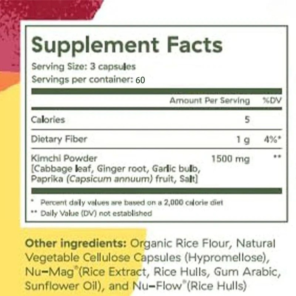 Kimchi Powder Capsules, Probiotics, Enzymes Supplements | eBay UK