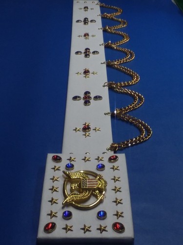 ELVIS STYLE JUMPSUIT BELT w/ AMERICAN EAGLE DESIGN. | eBay