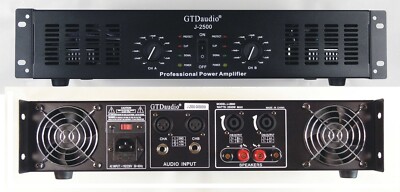 2 Channel 2500 Watts Professional Power Amplifier AMP Stereo J-2500 | eBay