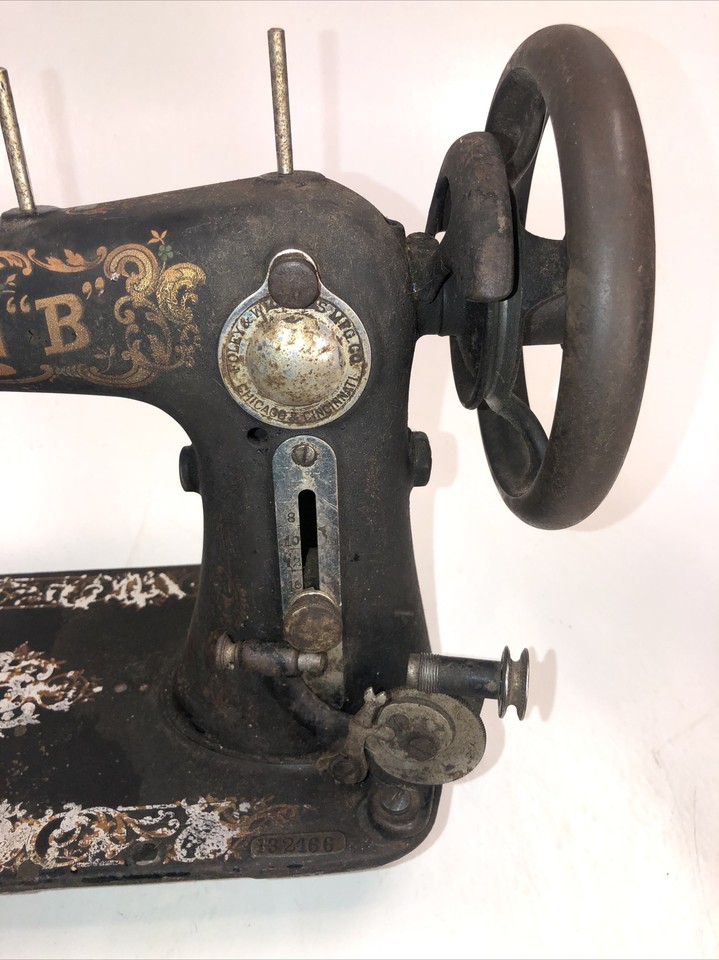 Antique Foley & Williams MFG Co Goodrich ‘B’ Treadle Sewing Machine ...