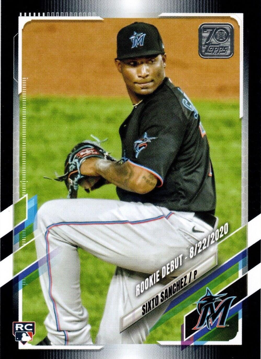 2021 Topps Update Series - Rookie Debut Sixto Sanchez #US186 Black /70 ...