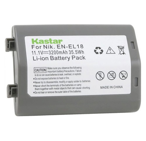 High Capacity 100% Decoded EN-EL18 Battery for MH-26, Nikon D4 D4S D5 ...