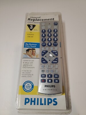 Philips PM335 Universal Remote Control New In Box Large Buttons! | eBay