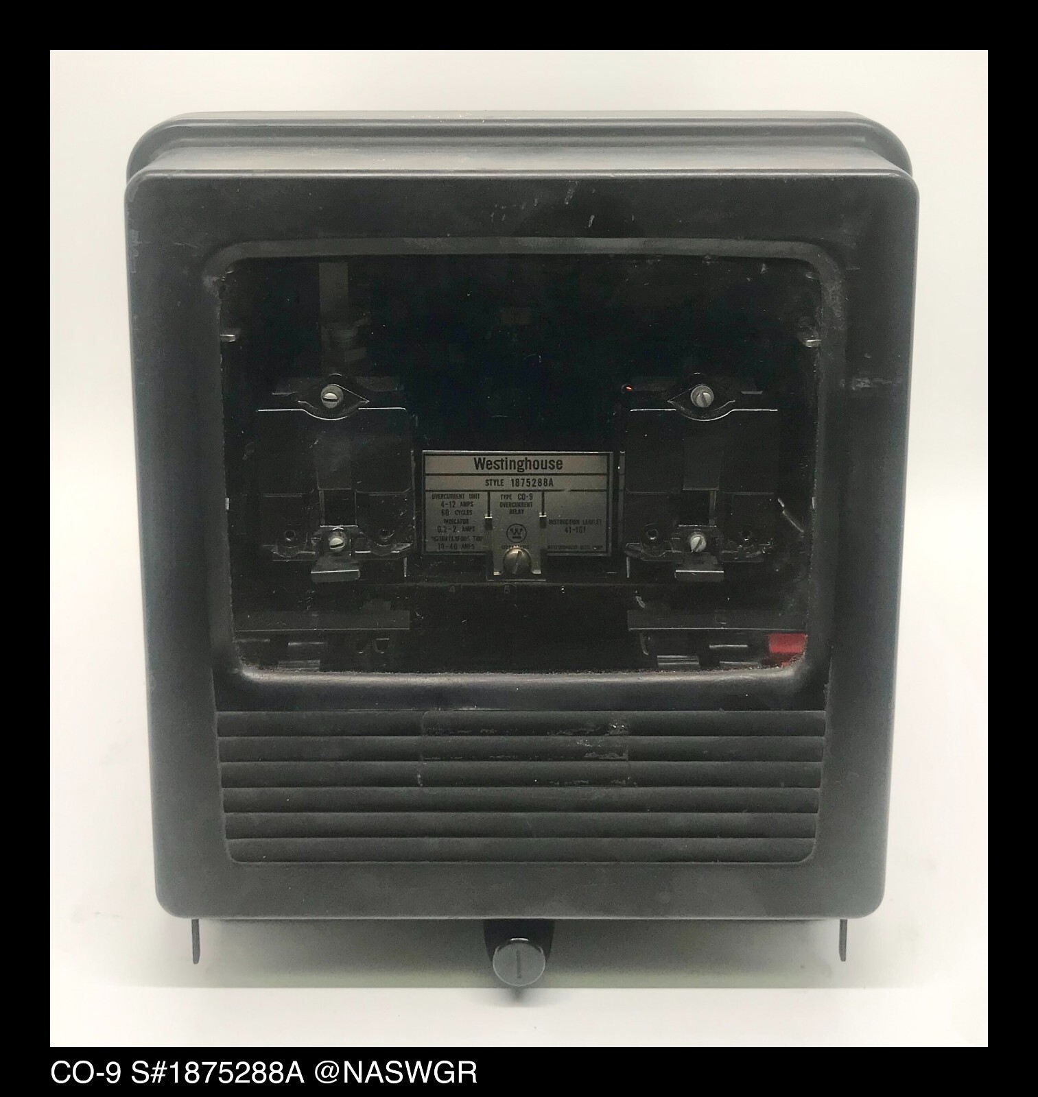 Westinghouse CO-9, 1875288A Overcurrent Relay - 4/12 Amp - Tested/1Yr ...