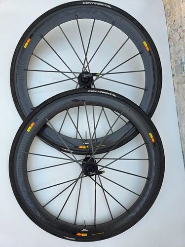 Mavic Cosmic SLR Exalith Carbon Wheelset, 700c, Rim Brake, Excellent ...