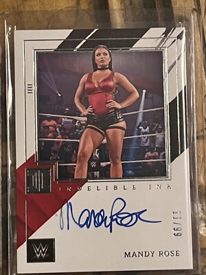 2022 Panini WWE Impeccable MANDY ROSE Indelible Ink ON-CARD AUTOGRAPH ...