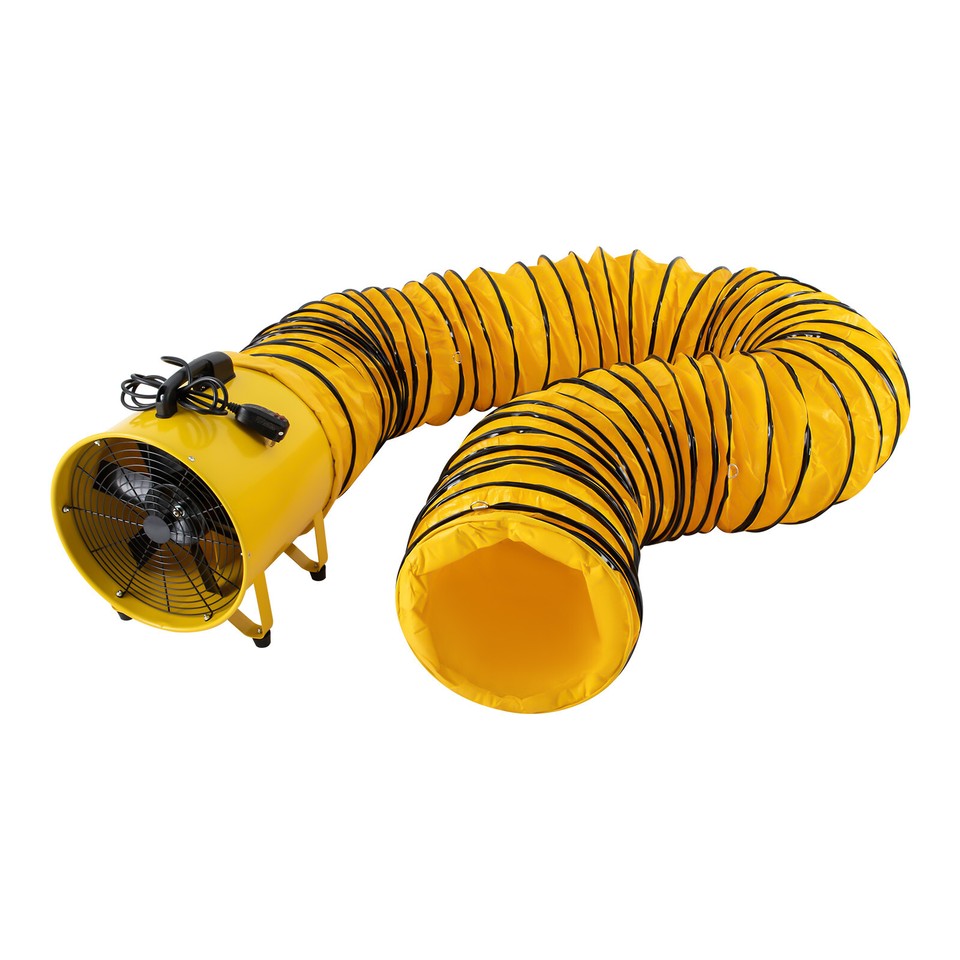 Utility Blower Ventilation Fan 16 Inches Fume Extractor w/32.8 ft/10 m ...