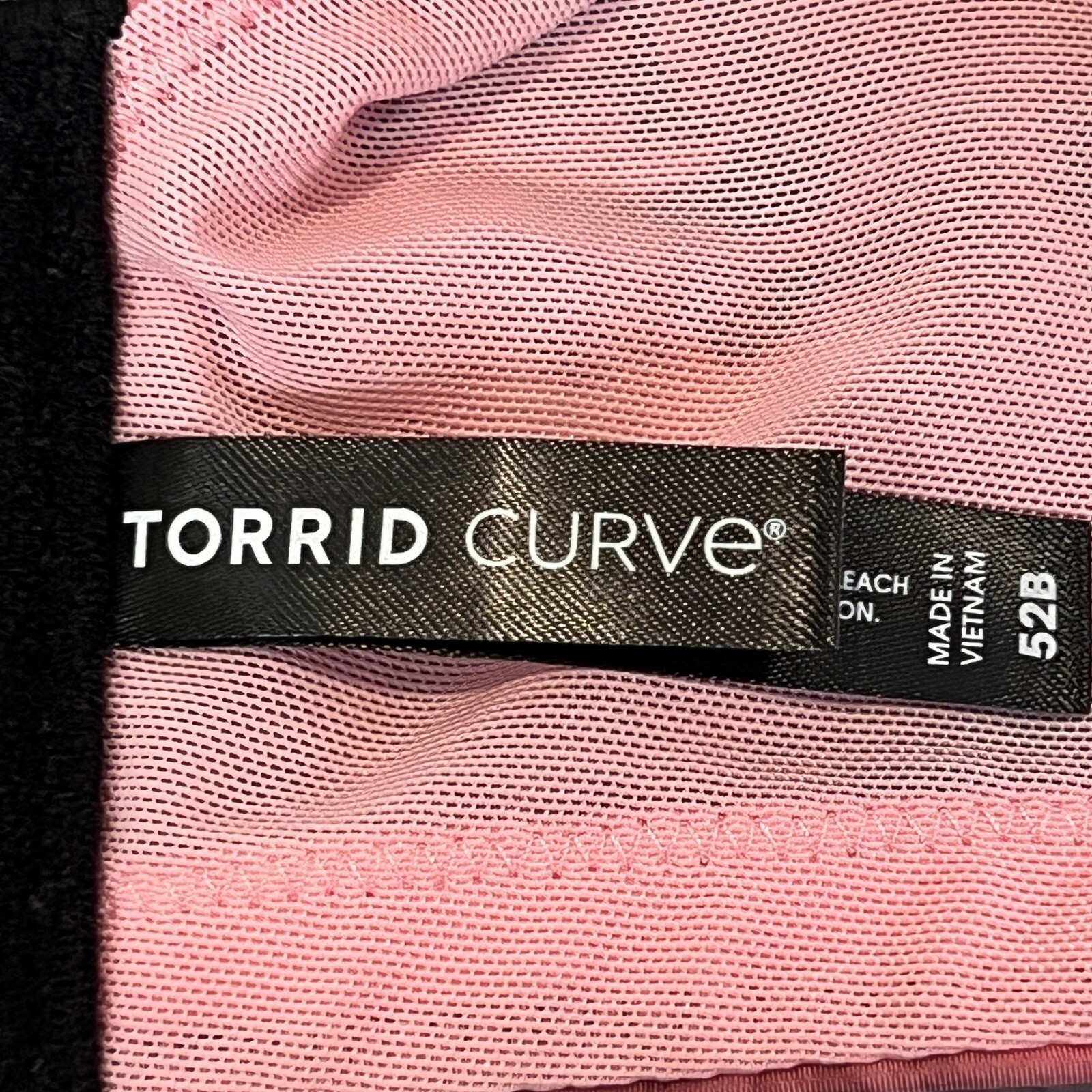Torrid Curve Pink Black Roses Lighty Lined Full Coverage 360 Back ...