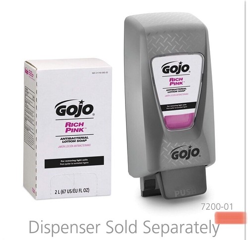 GoJo Rich Pink Antibacterial Lotion Soap 2000ml Refill For Dispenser | eBay