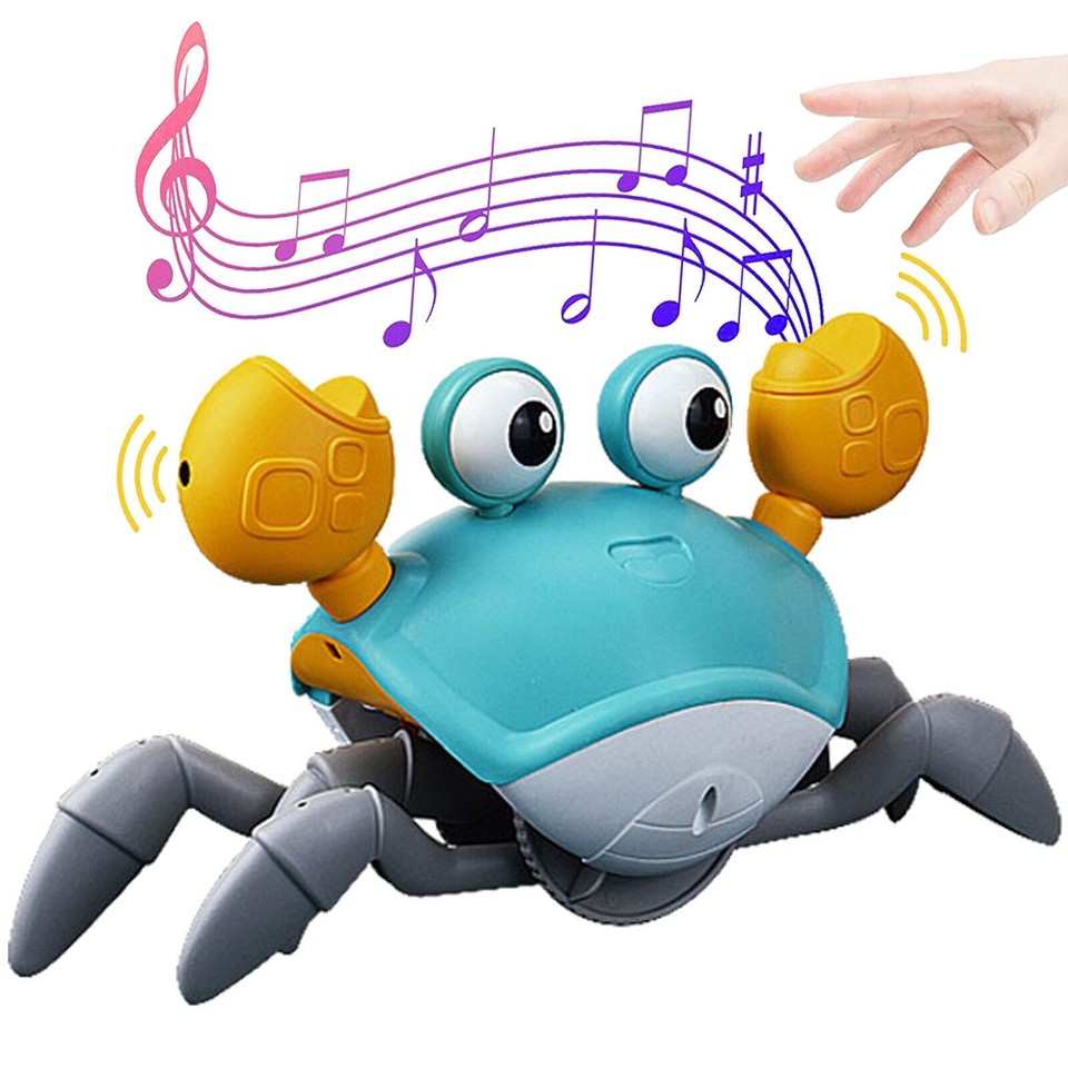 Crawling Crab Interactive Walking Dancing Toy Clockwork Baby Kids Toys ...
