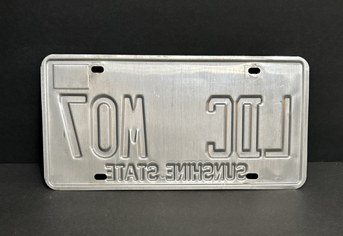 FLORIDA PERMANENT LICENSE PLATE — NFK 🍊 W56 — SUNSHINE STATE | eBay