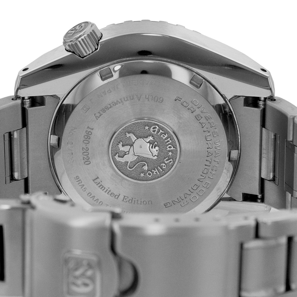 Grand Seiko Sport Collection SLGA001 46mm Blue Titanium Diver Mens ...