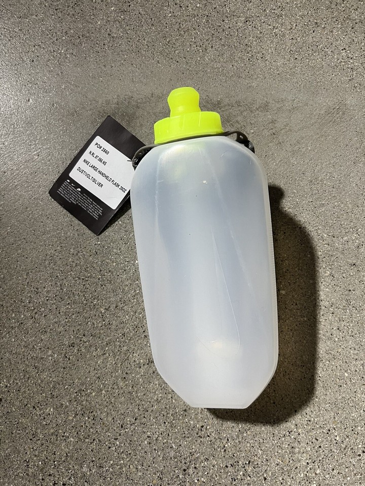 NIKE Large Handheld Flask 20oz Water Bottle Gray/Volt Reflective ...