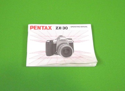 Pentax ZX-30 Instruction Booklet | eBay