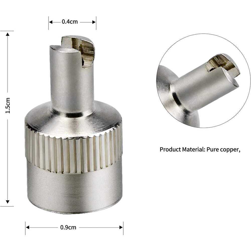 5/8 x Car Bike Copper Dust Valve Caps Key Core Removal Tool Tyre Wheel ...