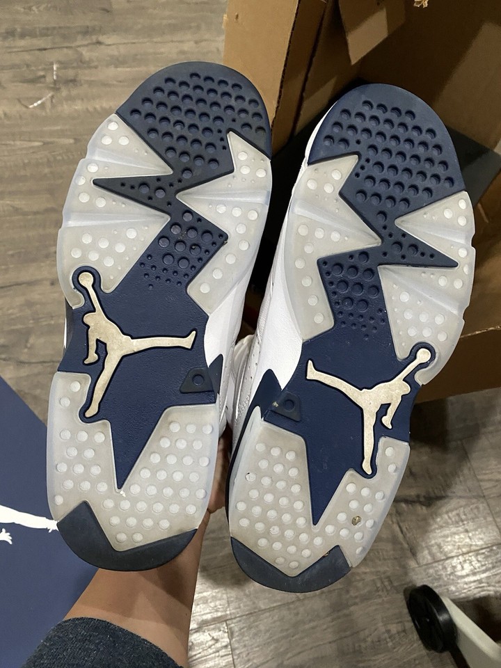 Nike Air Jordan 6 Retro Midnight Navy Size 8 CT8529-141 Excellent ...