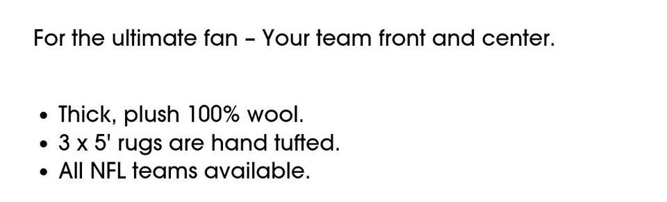 Officially Licensed NFL Los ANGELES RAMS Floor Mat Rug, 3' x 5' NEW | eBay