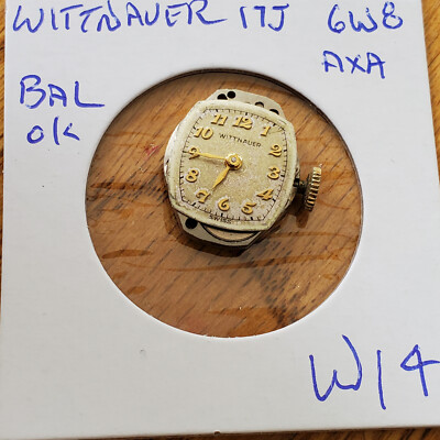 LADIES WITTNAUER WRIST WATCH MOVEMENT 17J AXA 6W8 #W14 | eBay
