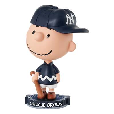 Charlie Brown New York Yankees 2023 Peanuts Bighead Bobblehead MLB ...