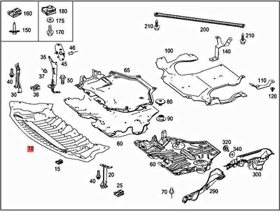 Genuine MERCEDES C218 S212 W212 W218 X218 Front Noise encapsulation ...