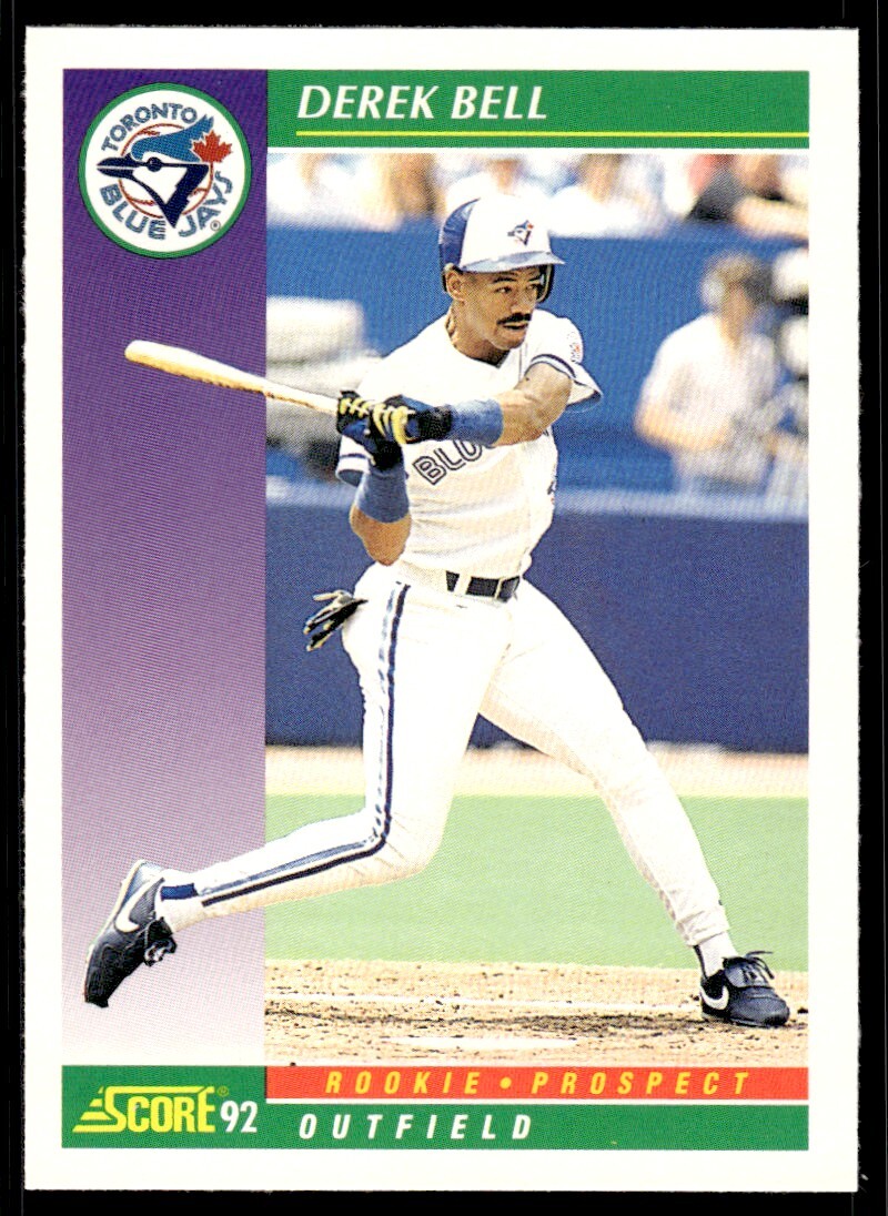 1992 Score Baseball Card Derek Bell Rookie Toronto Blue Jays #402 | eBay