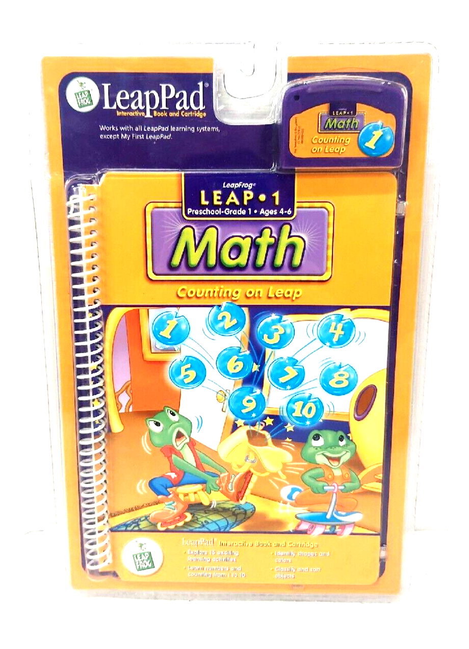 LeapFrog LeapPad 1 Preschool 1st Age 4 Math Counting on Leap Learning ...