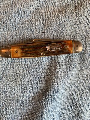 Schrade 804 Whittler's Knife Stag 85th Ann. C-1989 Serial # 0438 ...