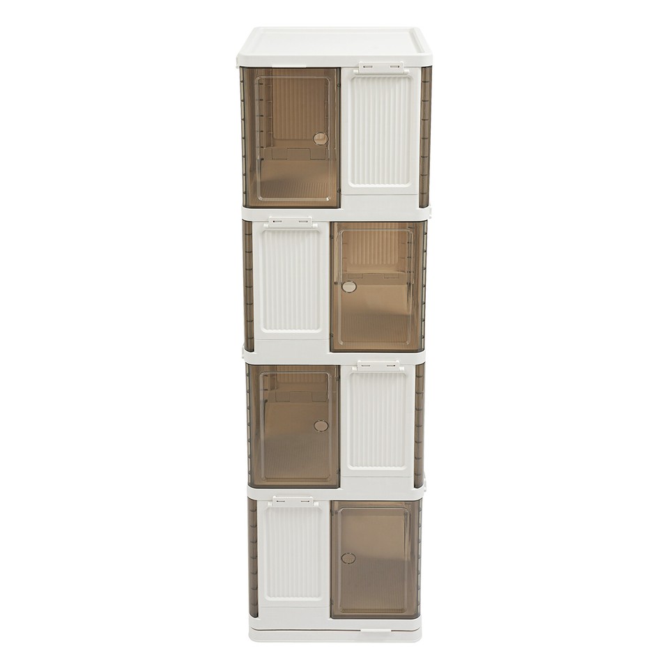 4-Tier Rotating Bookshelf, Book Storage Shelf, Floor Standing Rotating ...