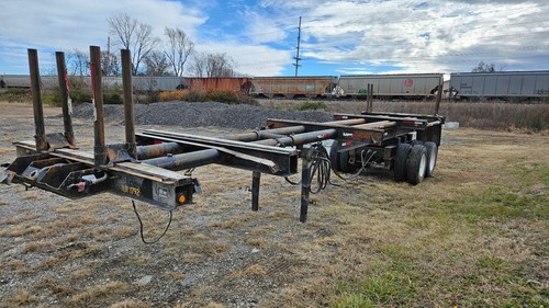 2013 Custom Manufacturing Extendable Utility Pole Pipe Trailer 35-65 ...