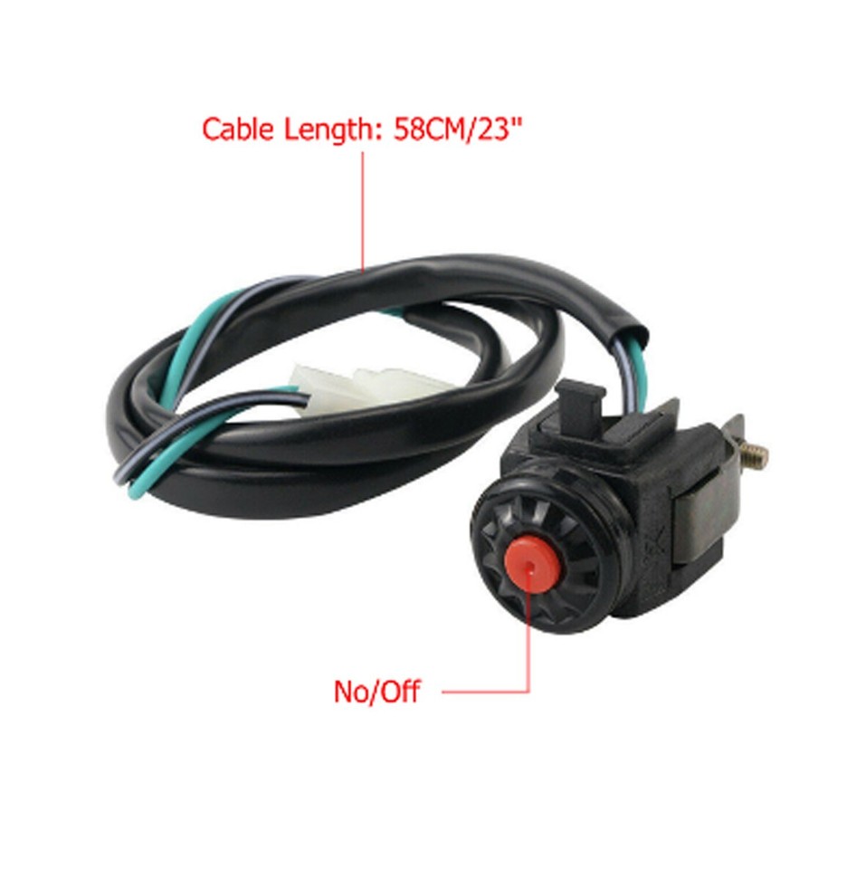 2Pcs Motorcycle KILL SWITCH Red Push Button Horn Starter Dirt Bike KTM ...