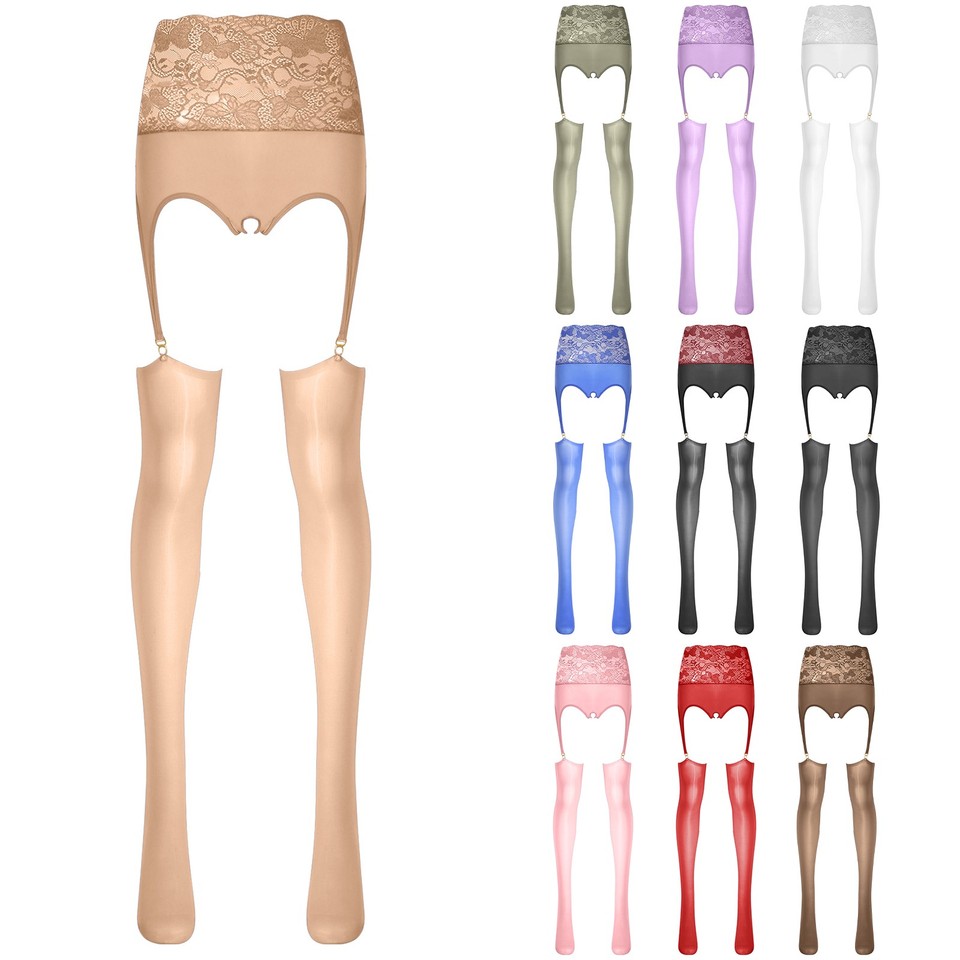 Women Antyhose Sheer Long Socks Ladies Stockings Solid Color Tights ...