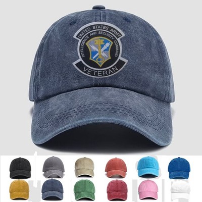 Custom Embroidered Hat US Army Intelligence & Security Command Veteran ...