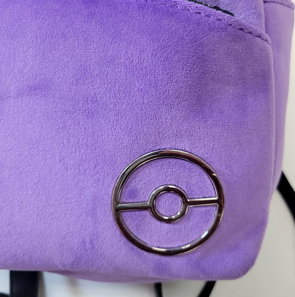 Bioworld Pokemon Gengar Backpack Unisex Small Purple Plush Mini Bag ...