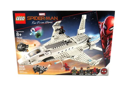 LEGO 76130 Spider man Stark Jet Drone Attack Brand New Sealed Box 504 ...