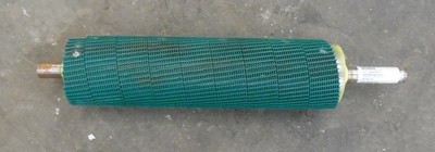 DEMATIC CROWNED PULLEY DRIVE P27058, 4.5" OD, 19" L., EDG CRN 1KW ...