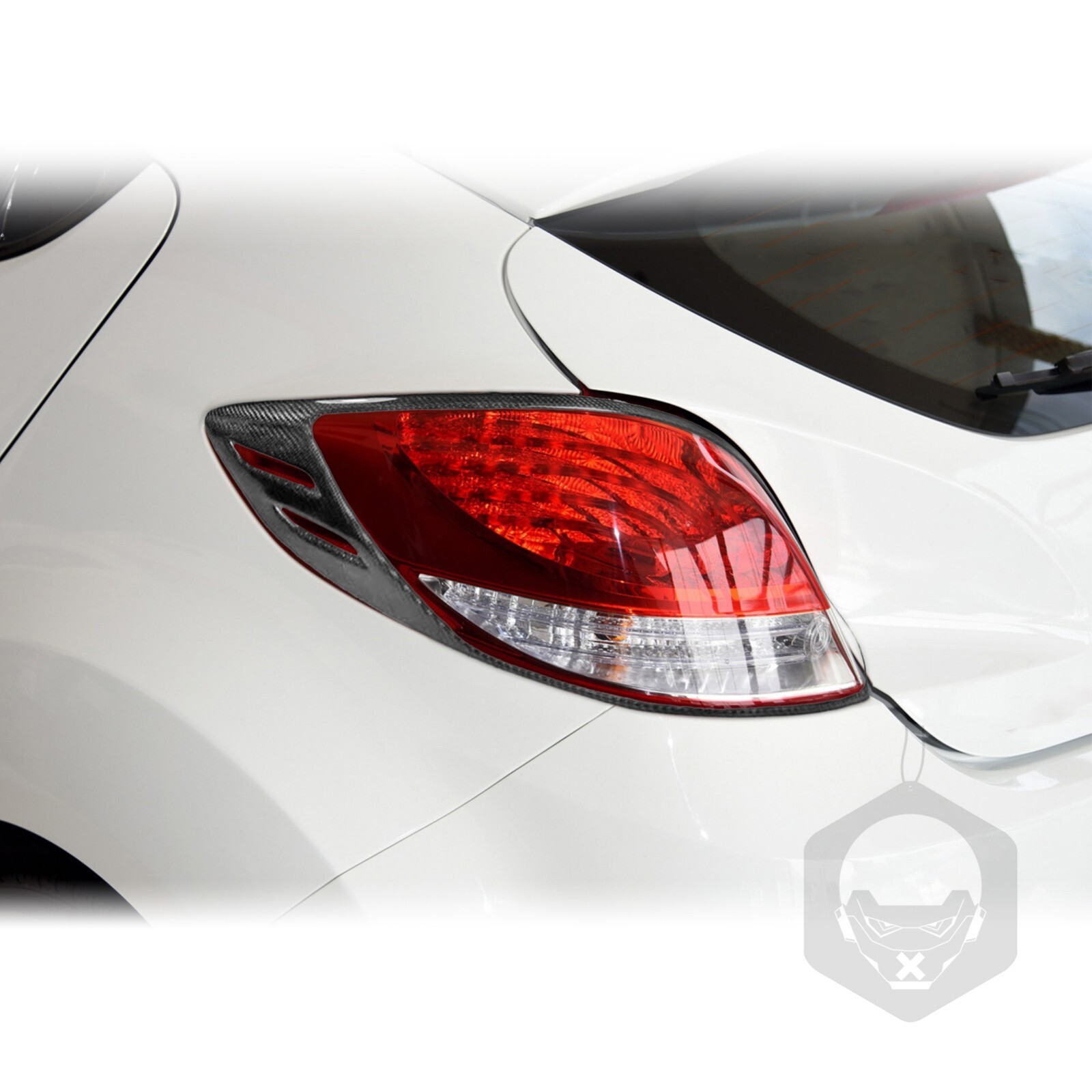 For Hyundai Veloster 2011-2017 Dry Carbon Fiber Rear Tail Light Lamp ...