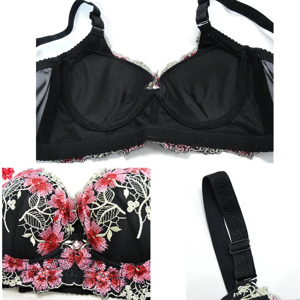 New Womens Underwear AB Cup Under Thin Thick Gathered Super Push Up Bra ...