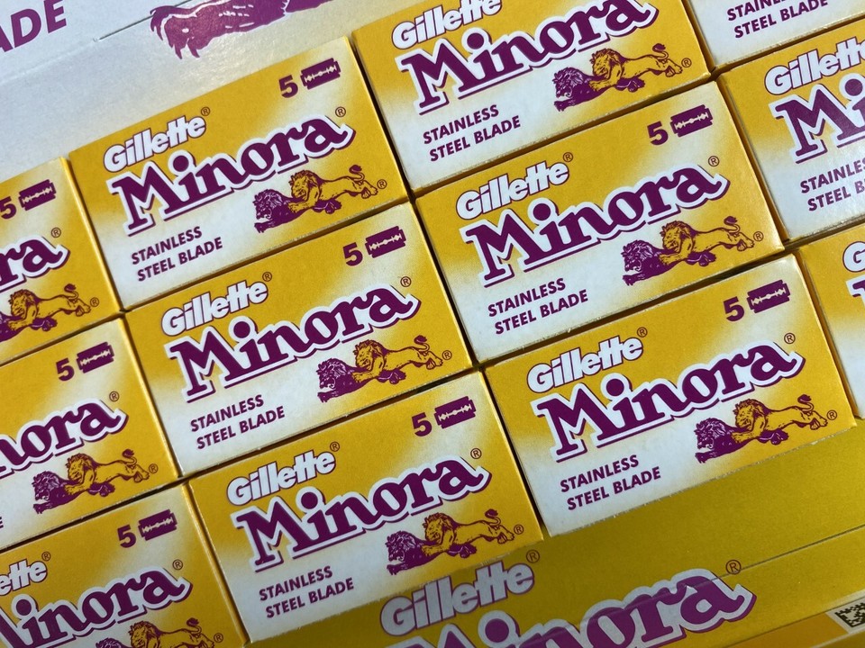 20 Gillette Minora double edge DE Shaving Safety razor blades Made In ...