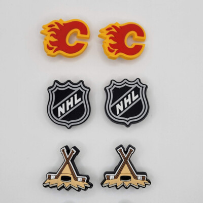 NHL Calgary Flames Hockey Team For Crocs Shoe Charms Jibbitz - 6 Pieces ...