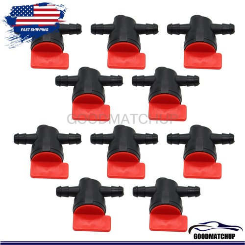 10Pcs 1/4" Straight In-Line Gas Fuel Shut-off/Cut-off Valves For Briggs ...