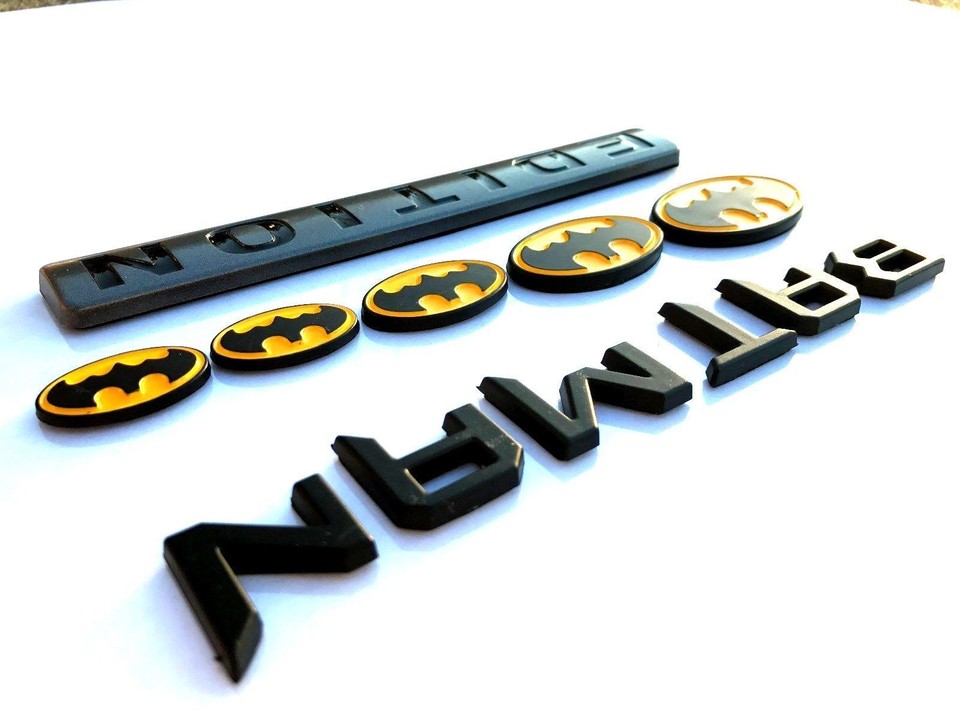 💵 BATMAN FAMILY EDITION Tailgate Door Emblem TRUCK CAR LOGO DECAL SIGN ...