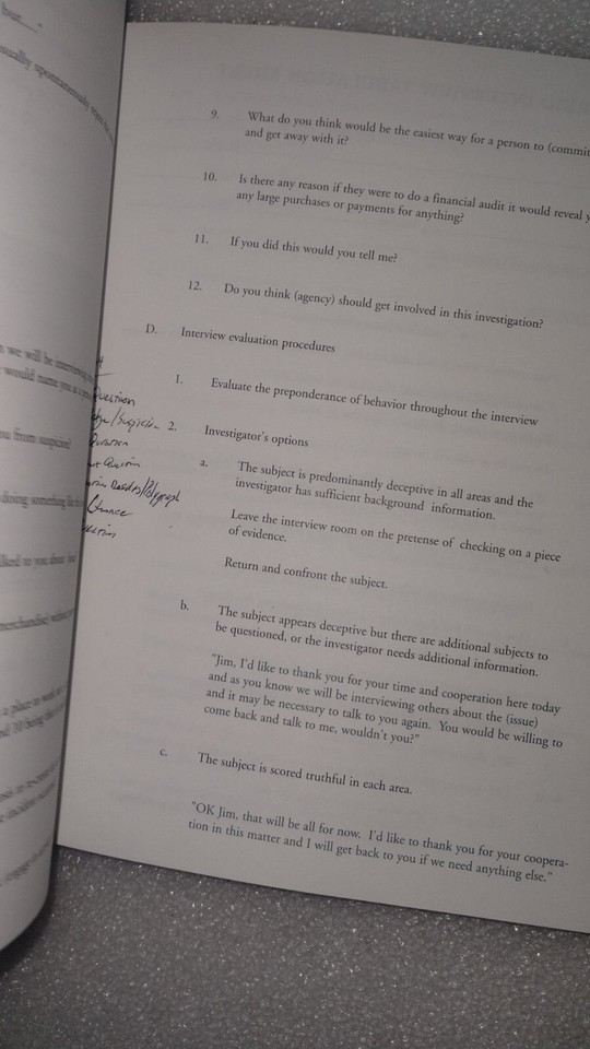 The REID Technique of interviewing And Interrogation & The Advanced ...