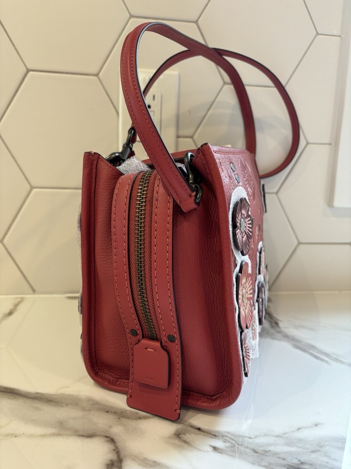 COACH Tea Rose Bag 3way Rogue 25 Color Block - Washed Red | eBay